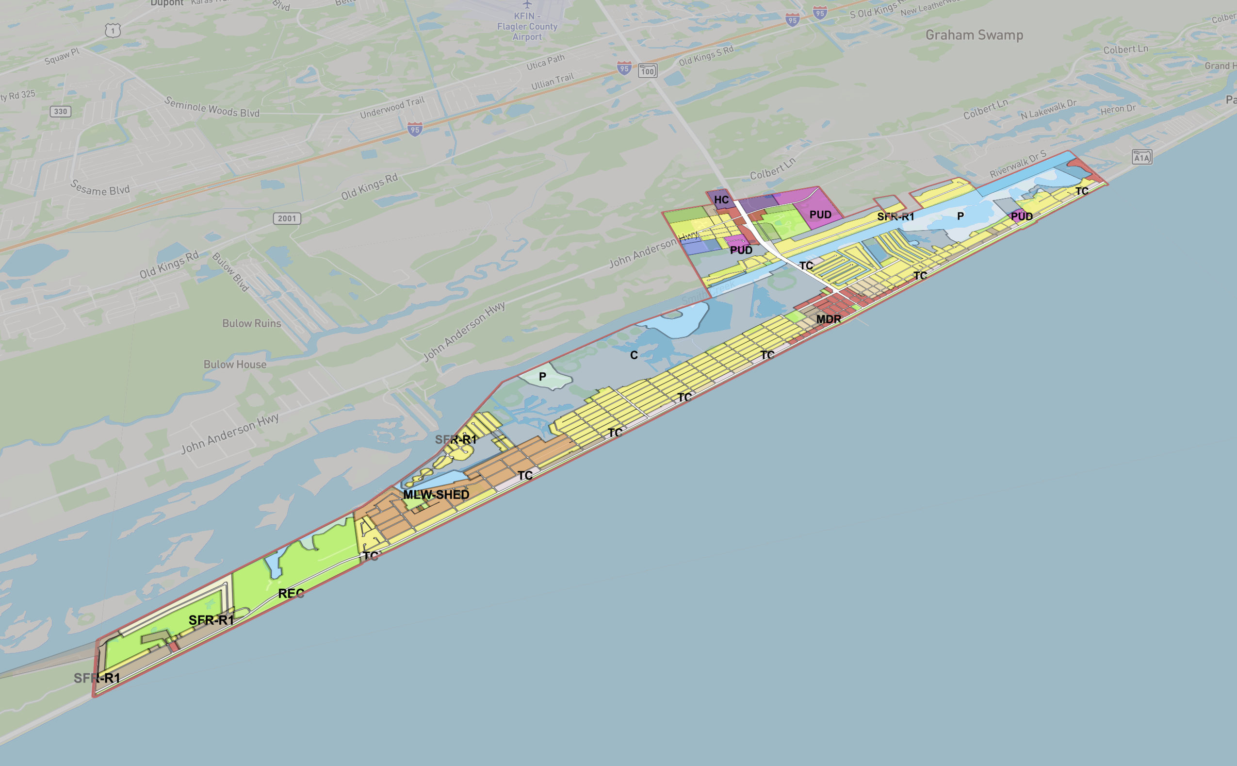 Flagler Beach Florida Map